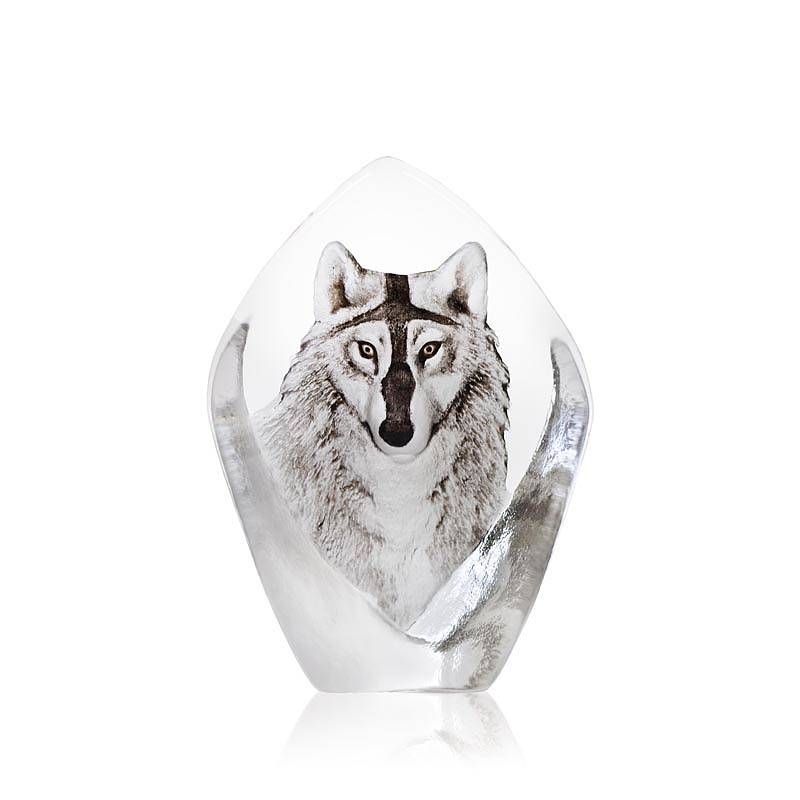 Crystal Wolf Statue, Mats-Jonasson-Crystal-All-Products, 33862s ...